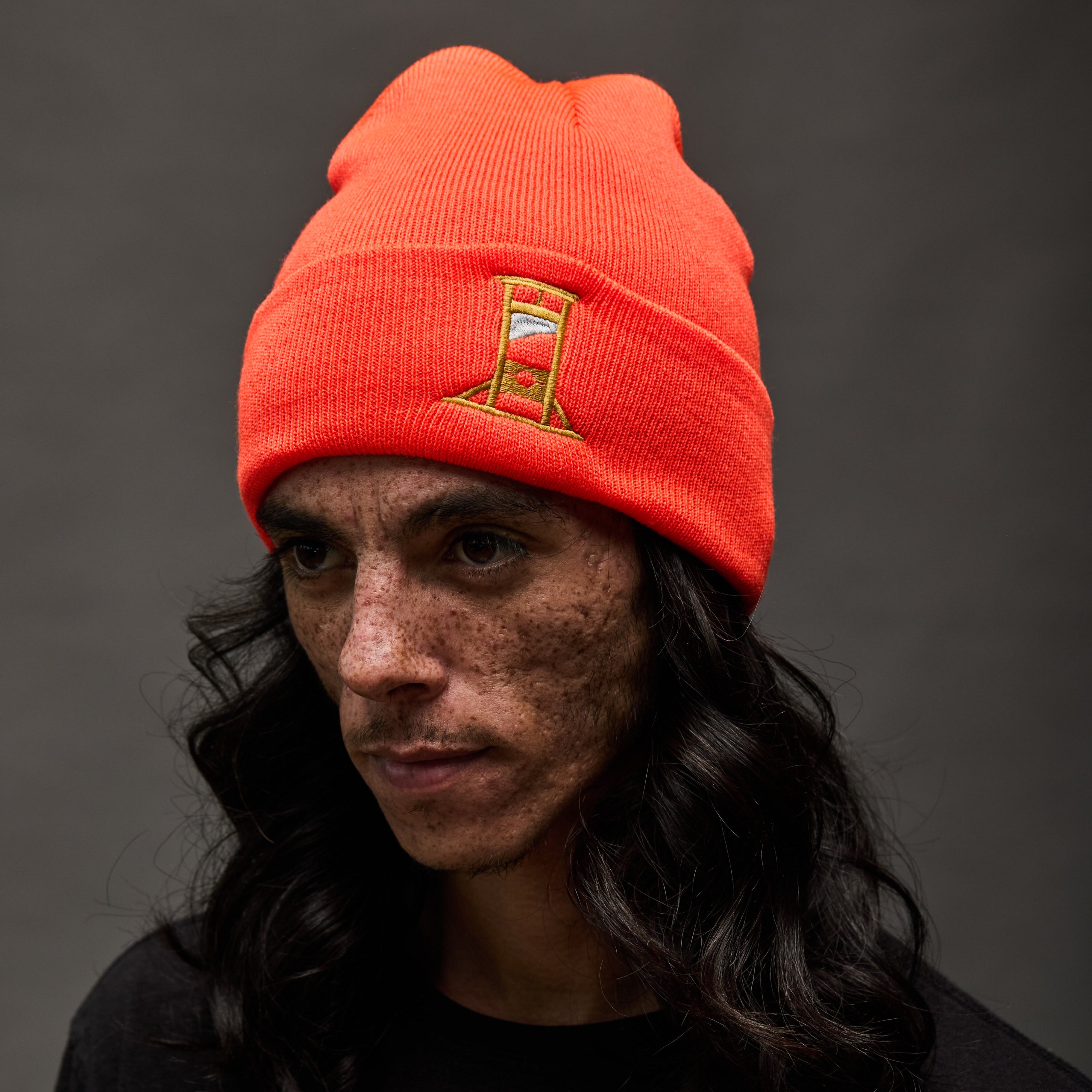 HUNTER ORANGE GUILLOTINE BEANIE – The Cola Corporation